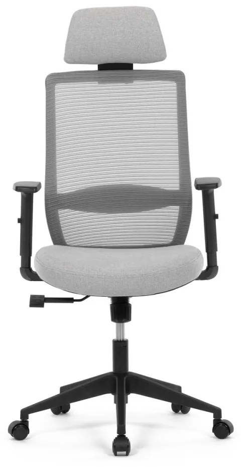 Kancelářská ergonomická židle SENA — síť / látka, černá / šedá