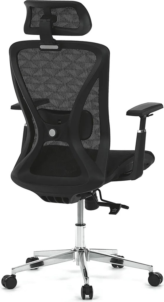 Ergonomická kancelářská židle NILS - černá síťovina