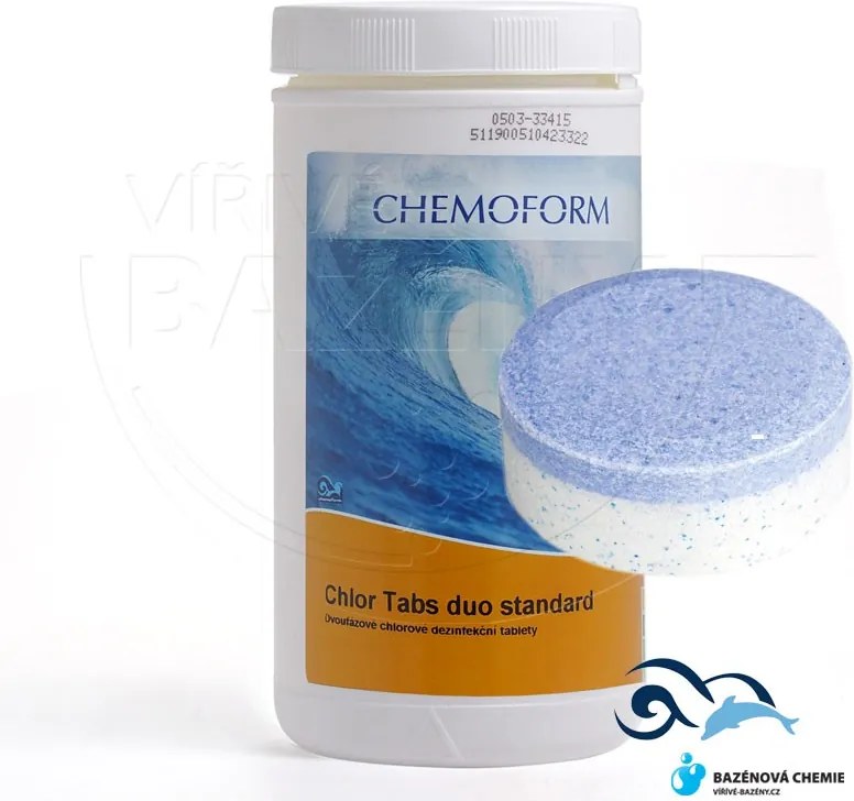 Chemoform CZ Chlor tabs 2 - dvoufázové tablety 250g 1kg