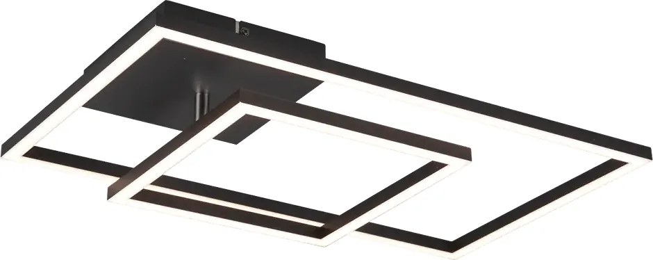Trio Leuchten PADELLA LED stropní svítidlo černé, 3000 lm, 25 W