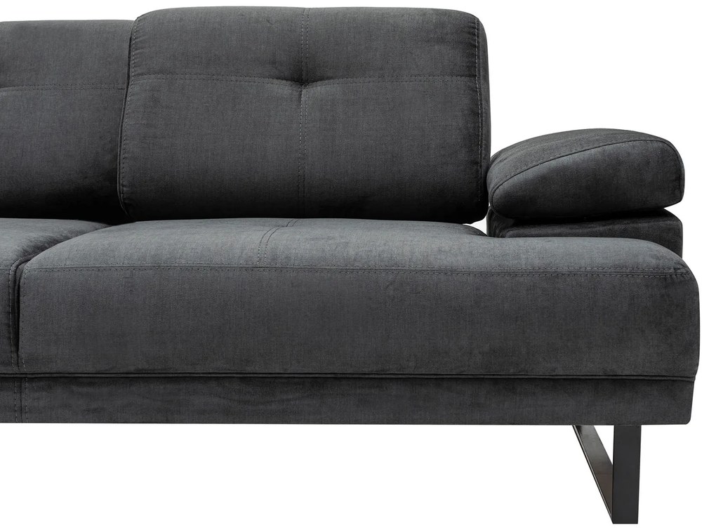 Hanah Home Třímístná pohovka MUSTANG antracitová levá 560ARE1219
