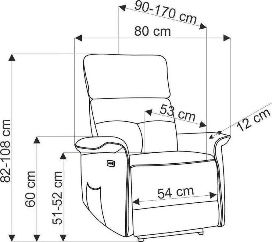 Masážní křeslo Semir II, zelená