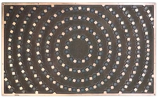 B-line, Rohožka guma Spirála - na ven i na doma, 45x75, hnědá
