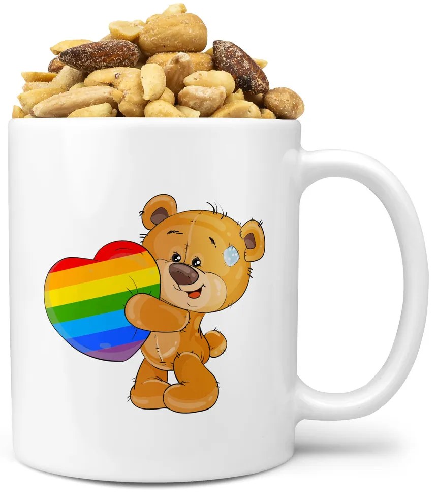 Hrnek LGBT Bear (Náplň hrníčku: Směs slaných oříšků)