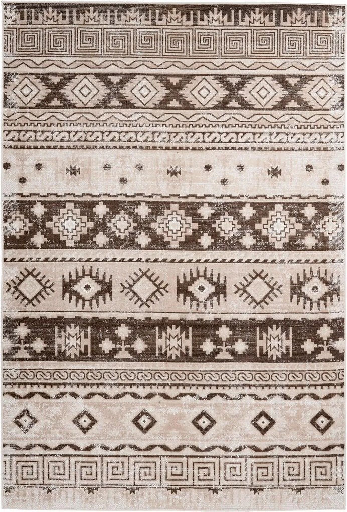 XXXLutz NAPLOCHO TKANÝ KOBEREC, 120/170 cm šedohnědá Kayoom - Online Only koberce & rohožky - 005937077360