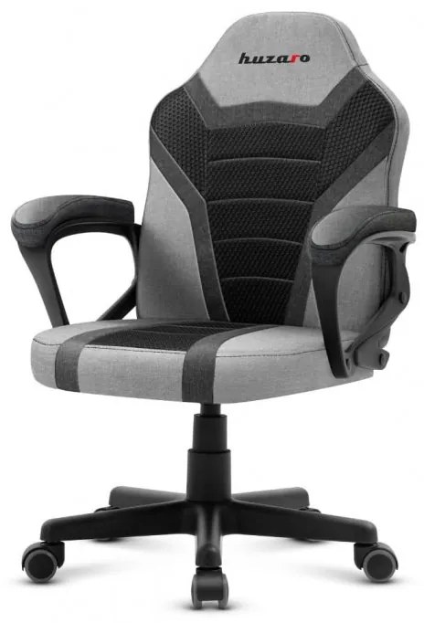 Šedé ergonomicky tvarované herní křeslo pro děti