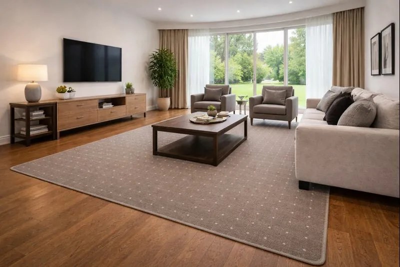 Condor Carpets, Kusový koberec Udinese hnědý čtverec, 180x180, hnědá, chodba / předsíň