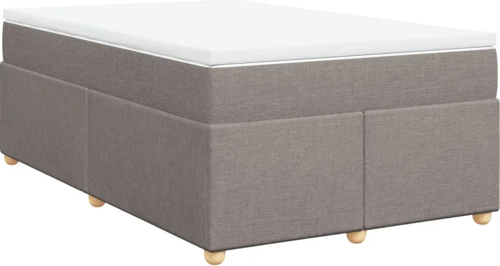 Box spring postel s matrací taupe 120x200 cm textil 3285370