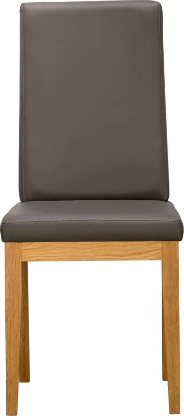 Casarredo - Komfort nábytek Dřevěná jídelní židle DEGO, Novel výběr barev, (2ks) | barva: szy-dub-rustikal,potah: novel 12