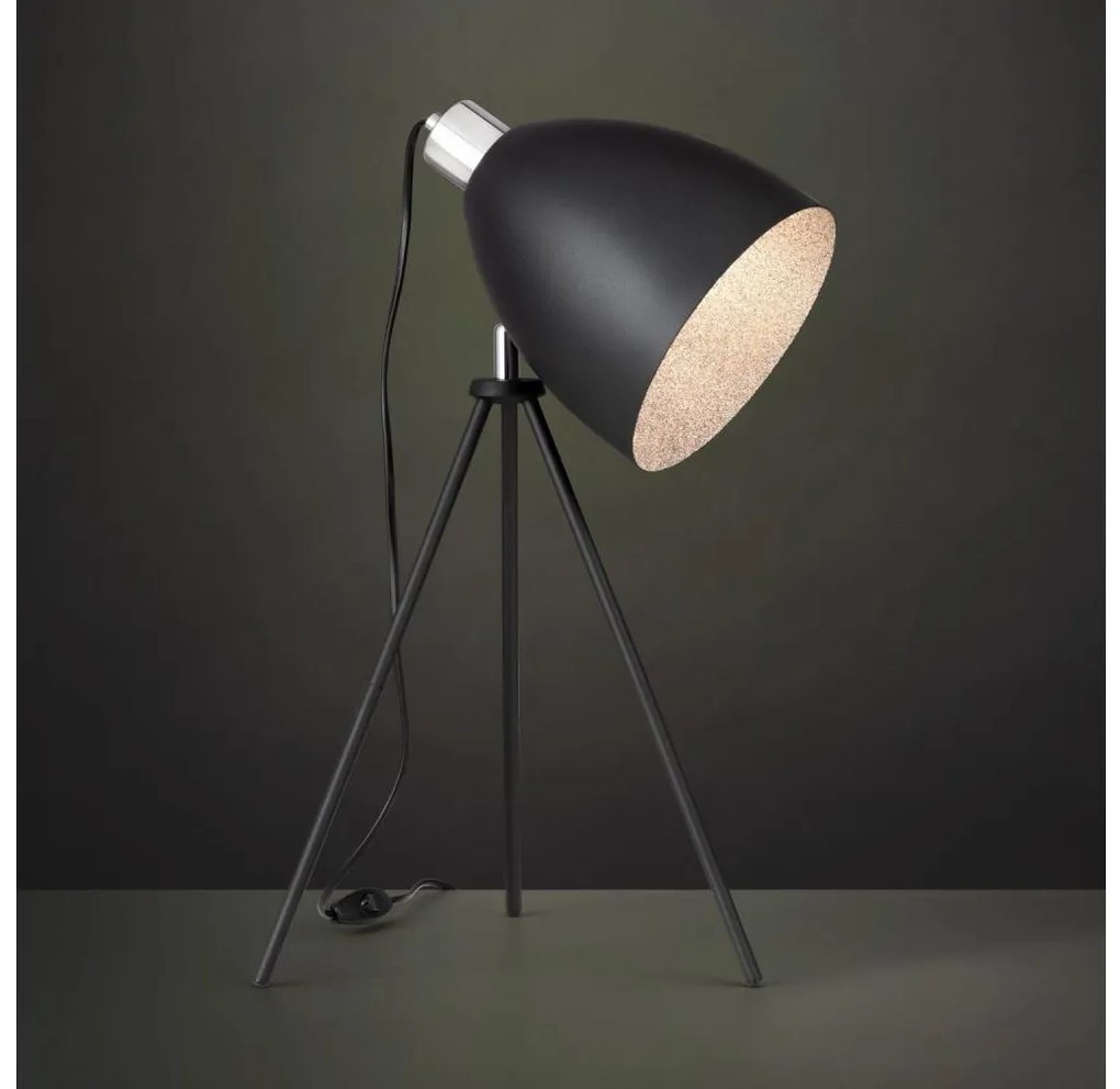 Eglo 79378 - Stolní lampa MAREPERLA 1xE27/60W/230V černá Biano.cz