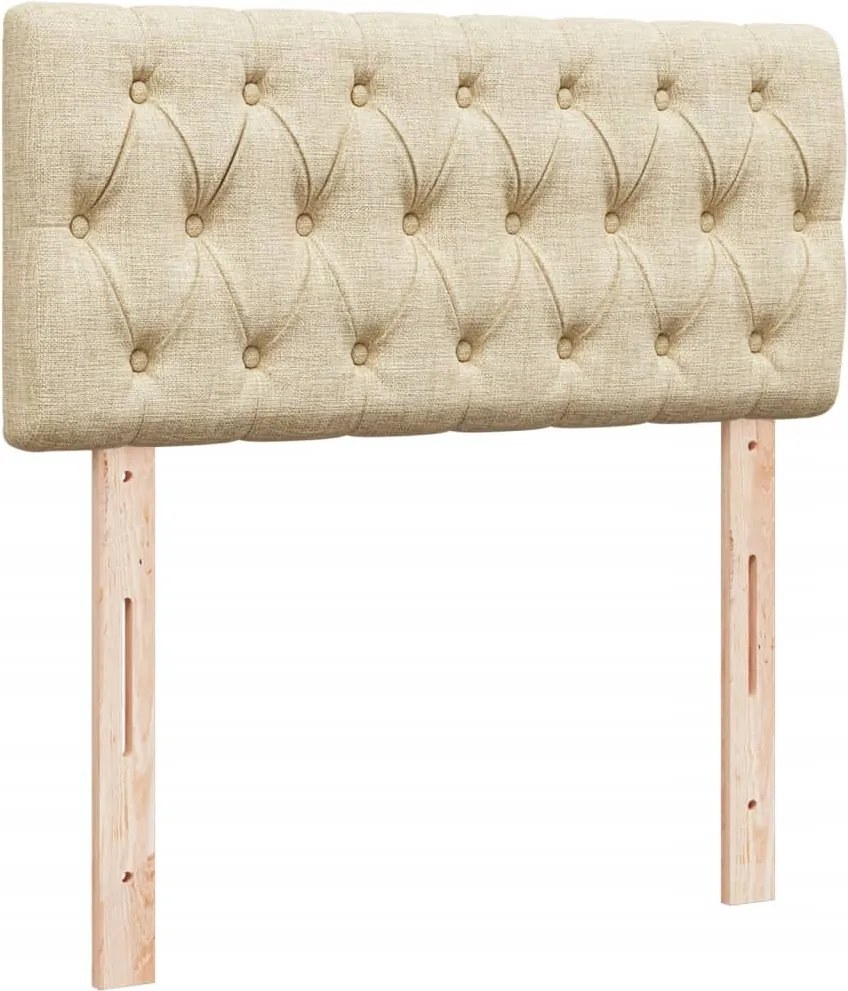 Box spring postel s matrací krémová 80 x 200 cm textil 3286907