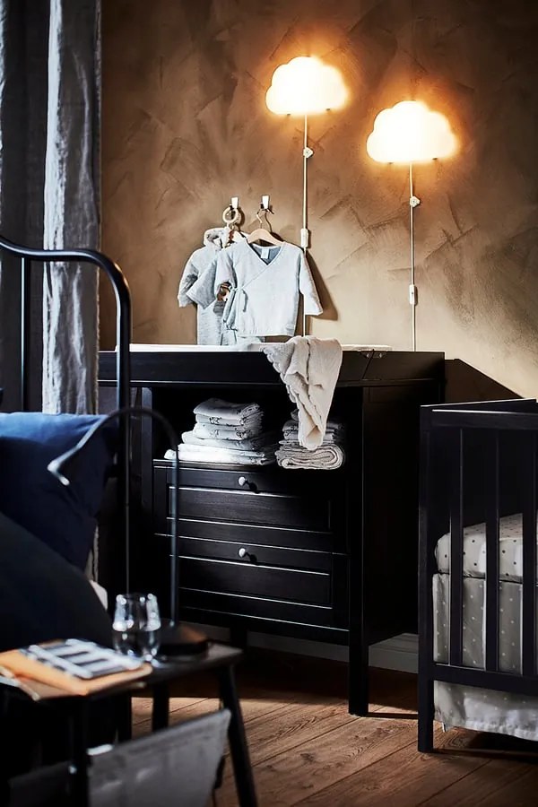 UPPLYST LED nástěnná lampa, mrak bílá