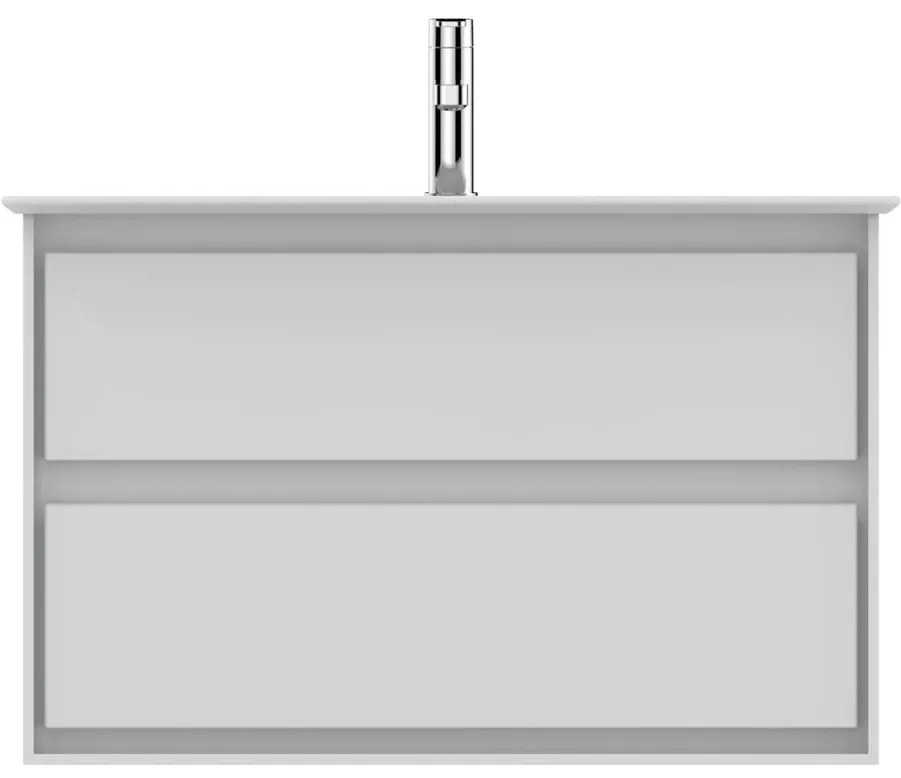Ideal Standard Connect Air- Skříňka pod umyvadlo 80cm, 2 zásuvky, Lesklý bílý + matný bílý lak E0819B2