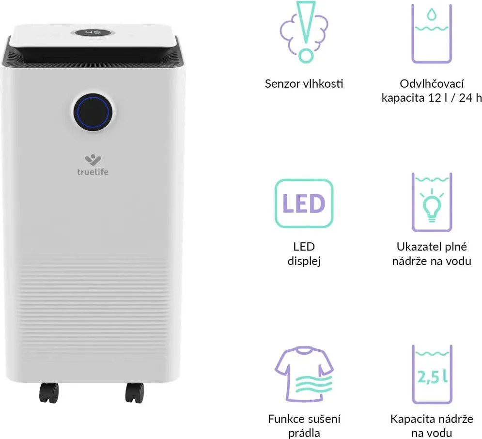 TrueLife AIR Dehumidifier DH5 Touch - Odvlhčovač vzduchu