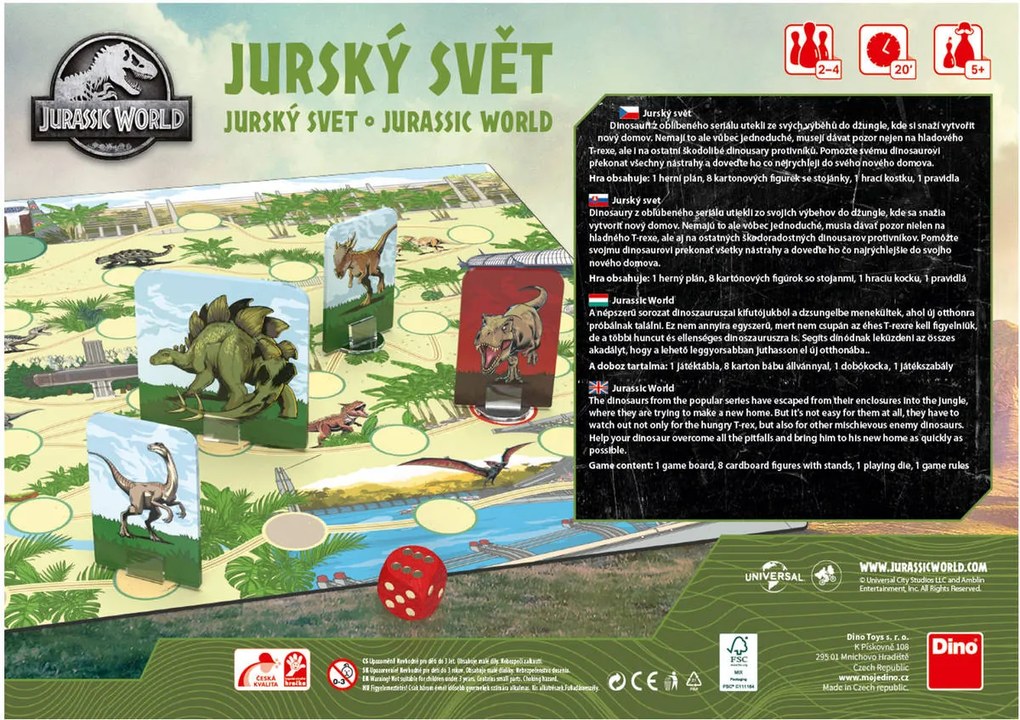 DINO Hra Jurský svět (Jurassic World) *SPOLEČENSKÉ HRY* dn624078