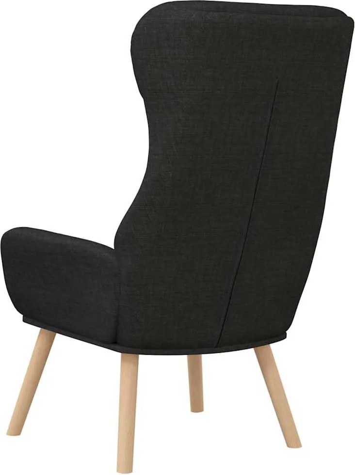 Relaxační křeslo černé textil 341296