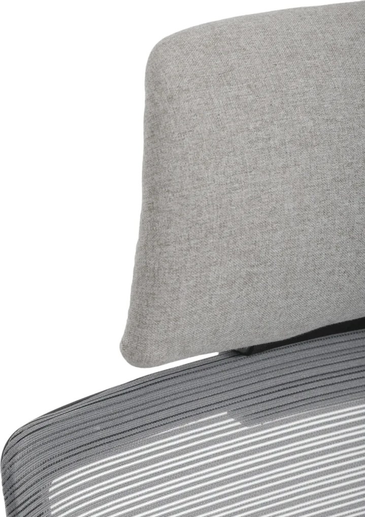 Ergonomická kancelářská židle AURELIE - šedá síťovina