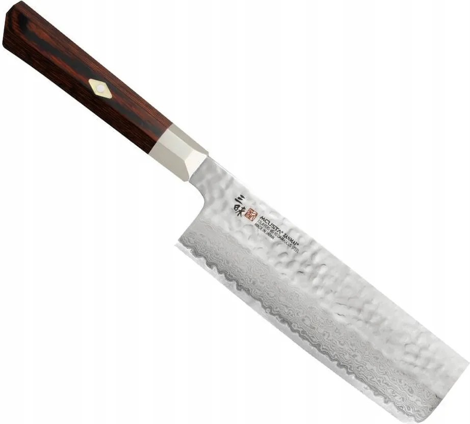 Mcusta Zanmai VG-10 Supreme Hammered Japonský Nůž Nakiri na sekání 16,5 cm