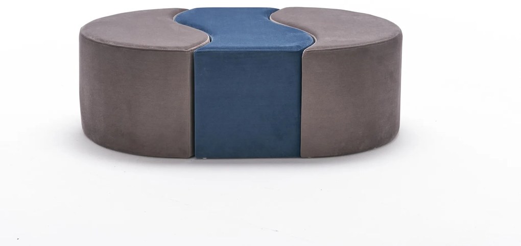 Atelier del Sofa Taburet Alya Puf - Mink, Blue, Norková, Modrá