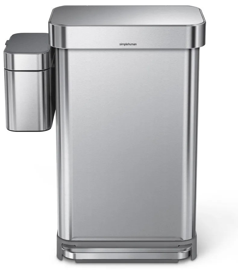 Šedá nádoba na kompostovatelný odpad 4 l - simplehuman