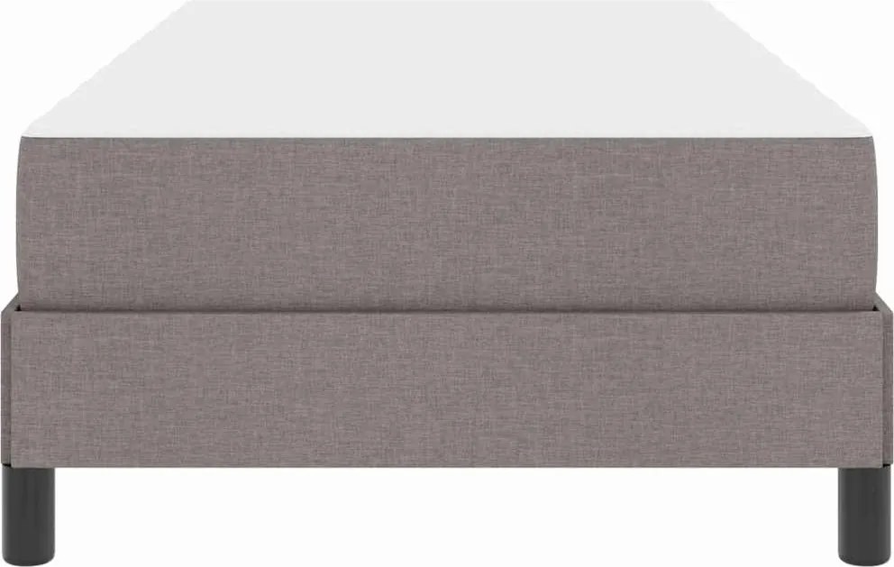 Postel s boxspringem Taupe 80 x 200 cm textil 3398448