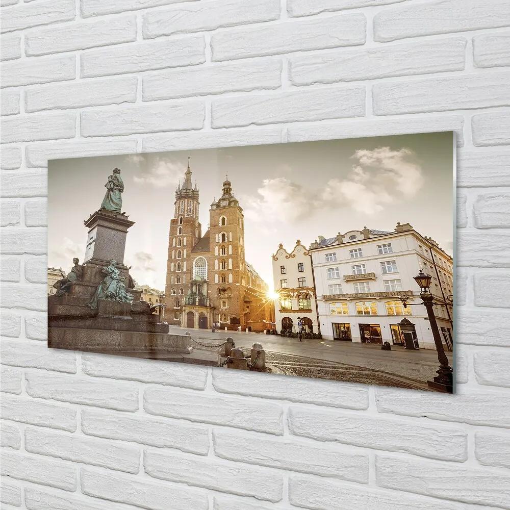 Obraz na skle Memorial Church Krakow 140x70 cm