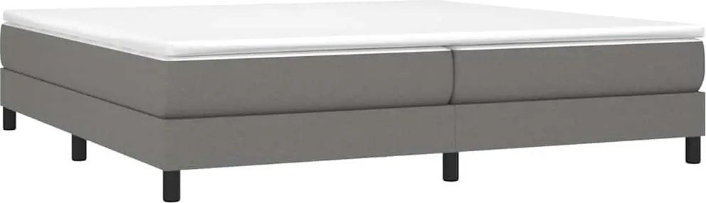 Rám postele s boxspringem tmavě šedý 200 x 200 cm textil 3120541