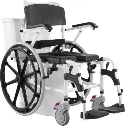 Sprchový invalidní vozík 44,5 cm koupelnový z Al slitiny pro tělesně postižené