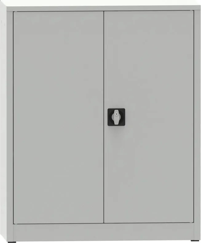 Dílenská policová skříň na nářadí KOVONA JUMBO, 2 police, svařovaná, 1150 x 950 x 500 mm, šedá