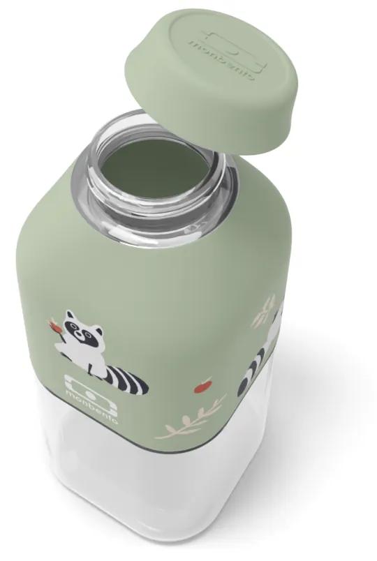 Monbento Láhev na vodu Positive S Green Raccoon 330 ml