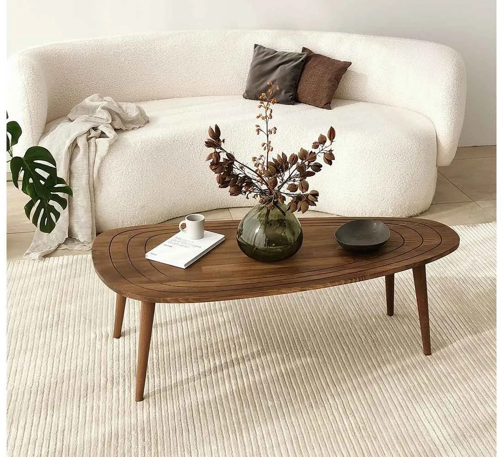 Designový konferenční stolek Garnet 115 cm ořech