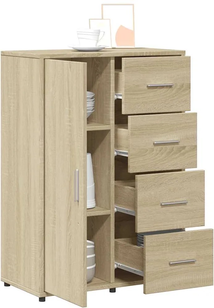 Příborníky 2 ks dub sonoma 60 x 31 x 84 cm kompozitní dřevo 3276590