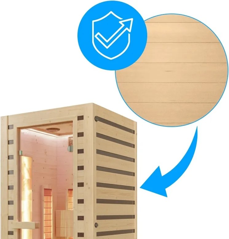 BPS-koupelny Infrasauna Relax HYD-6714 180x150, 3-4 osoby