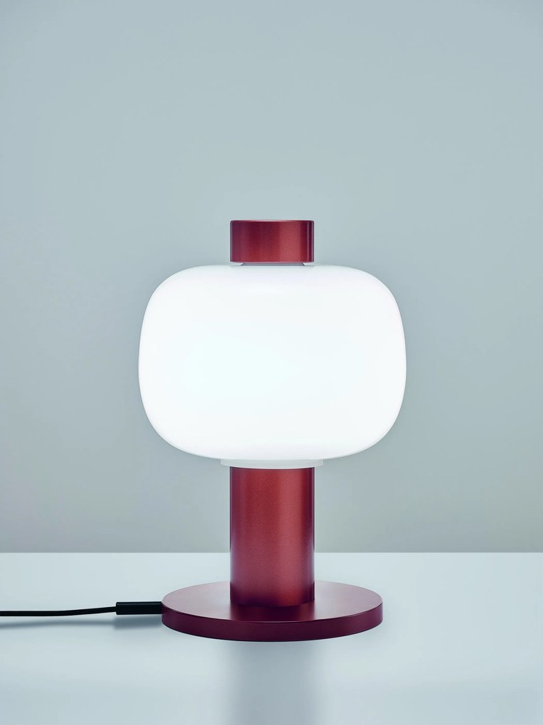 Designová lampa Brokis Bonbori Small PC1164 Povrch Montury: měděná metalická, Barva skla: Šedá kouřová - transparentní sklo, Povrchová úprava skla: TRIAC - STANDARDNÍ VERZE