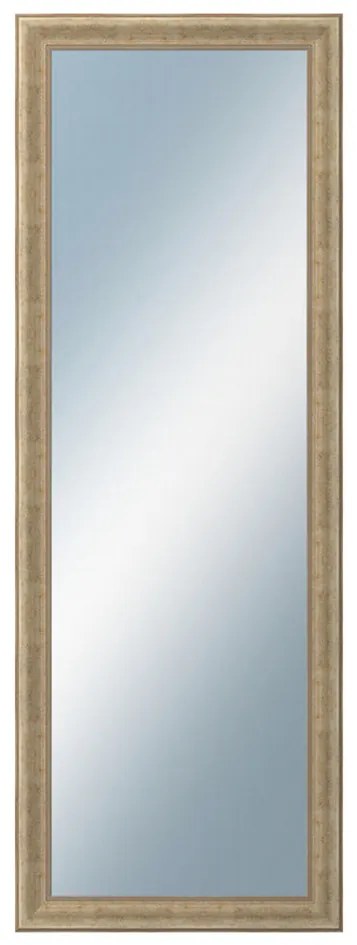 DANTIK - Zarámované zrcadlo - rozměr s rámem cca 50x140 cm z lišty KŘÍDLO malé stříbrné patina (2775)