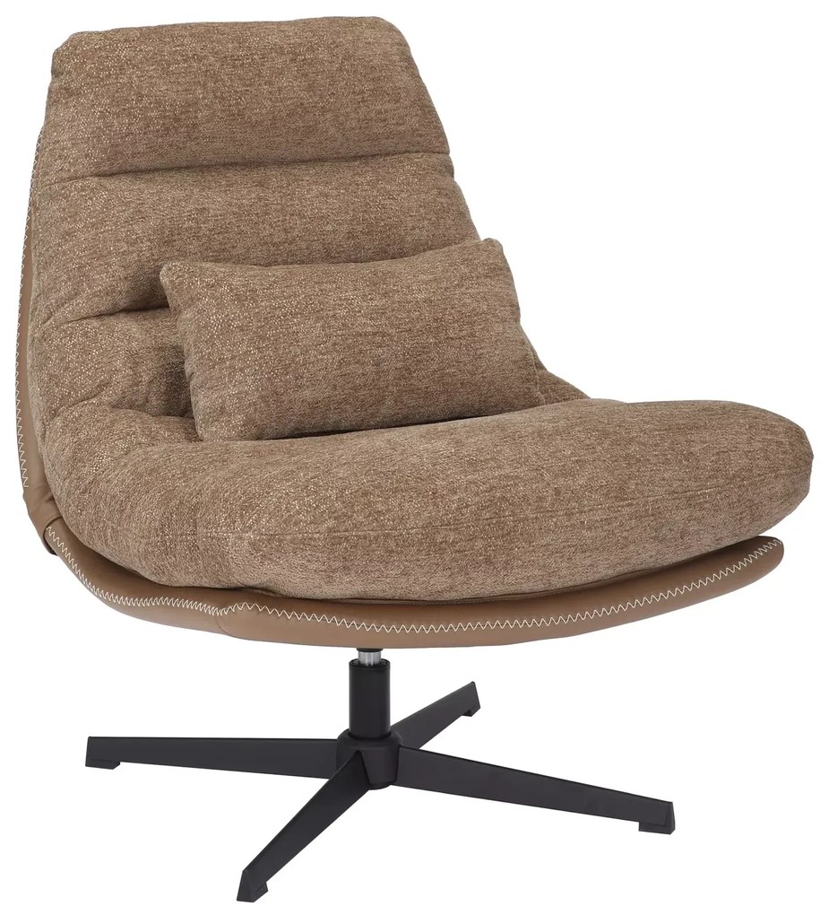 Relaxační otočné křeslo FELICIA RAVEN hnědé