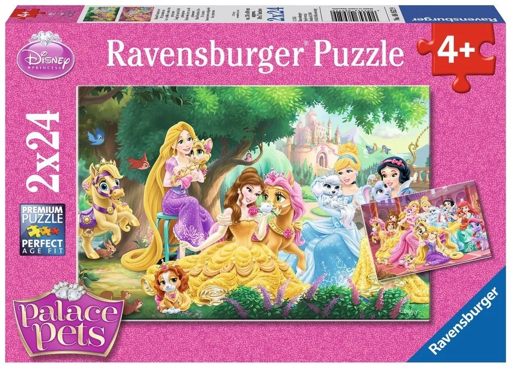 Ravensburger puzzle disney princezny a jejich mazlíčci 2x24 dílků