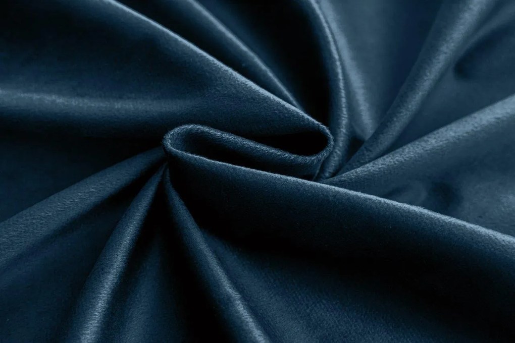 Petrolejový zatemňovací závěs VELVET 140x270 cm Zavěšení: Řasící páska