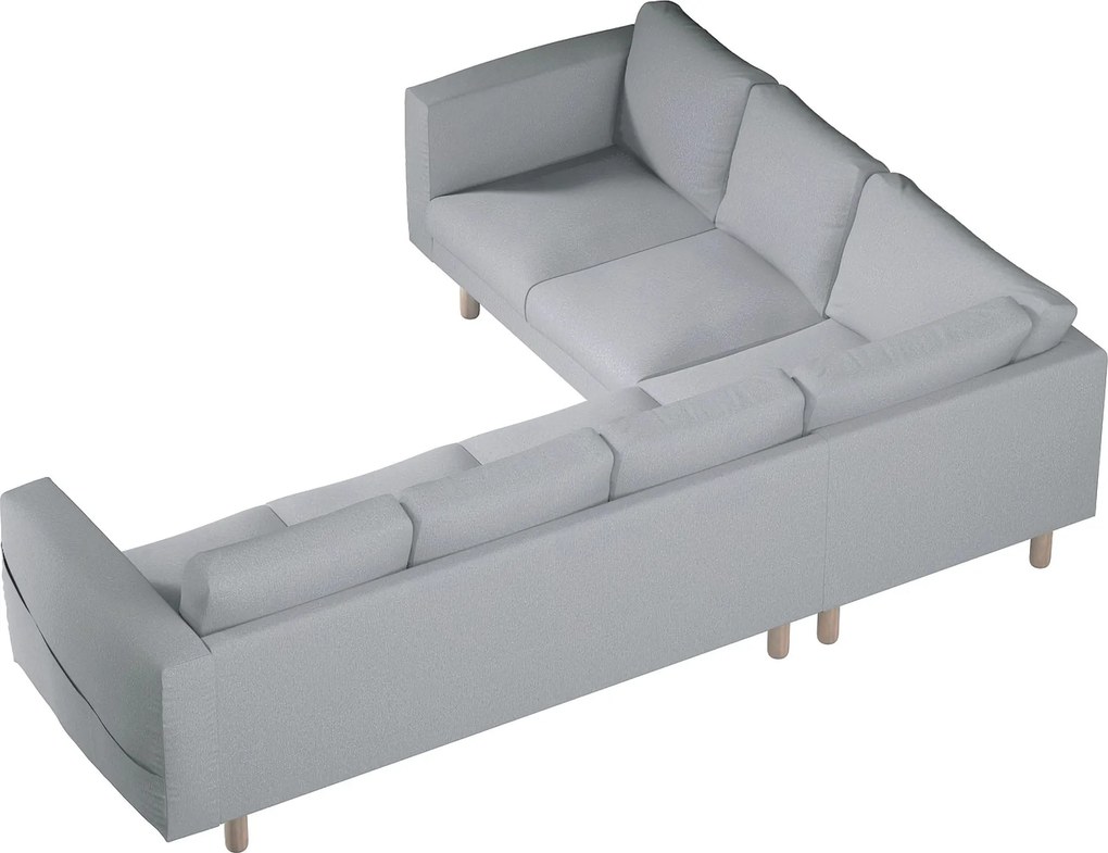 Potah na pohovku IKEA Norsborg rohová 5-místná barva šedá látka pletený vzor