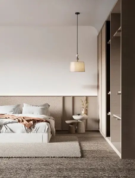 LED šedo-hnědý moderní lustr Damo