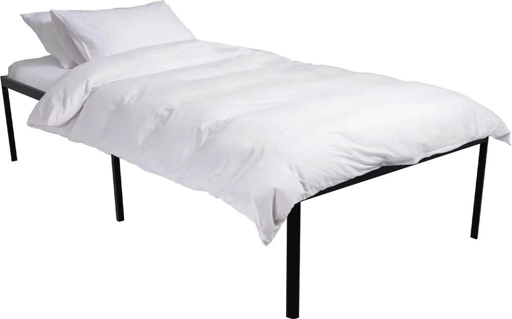 Kovová postel Hamlin 200x90x41 cm – černá
