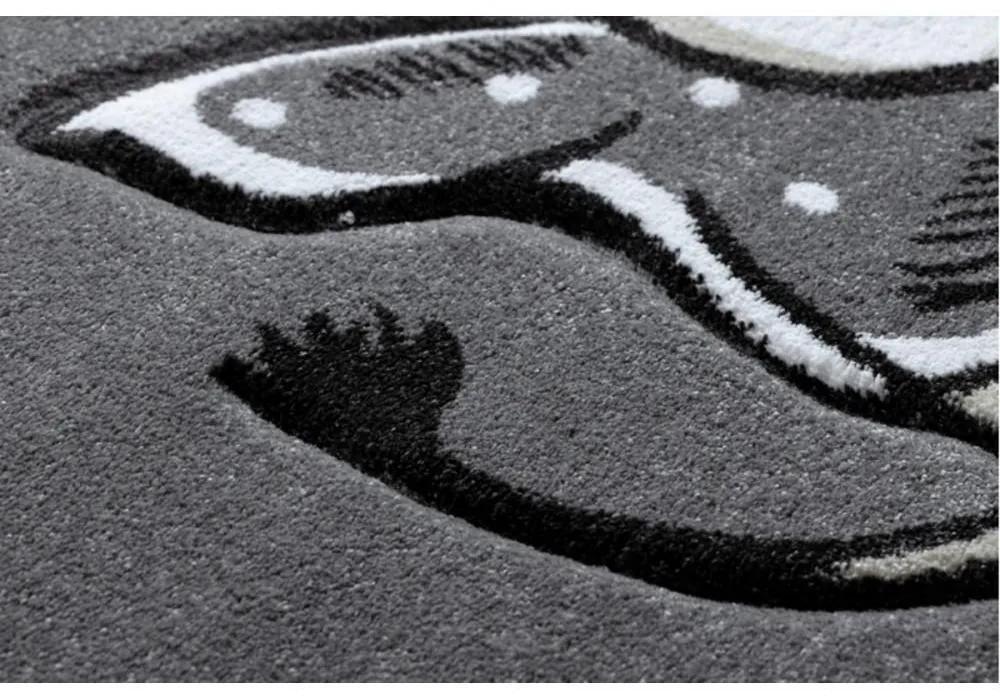 Dětský kusový koberec Sloník šedý 140x190cm