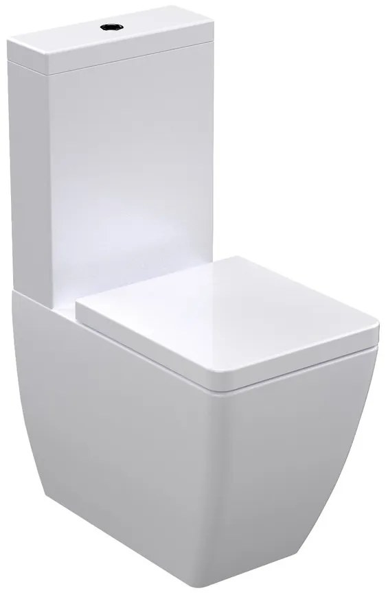 Kerasan Ego - Kombi WC, spodní/zadní odpad, softclose, WCset07-EGO