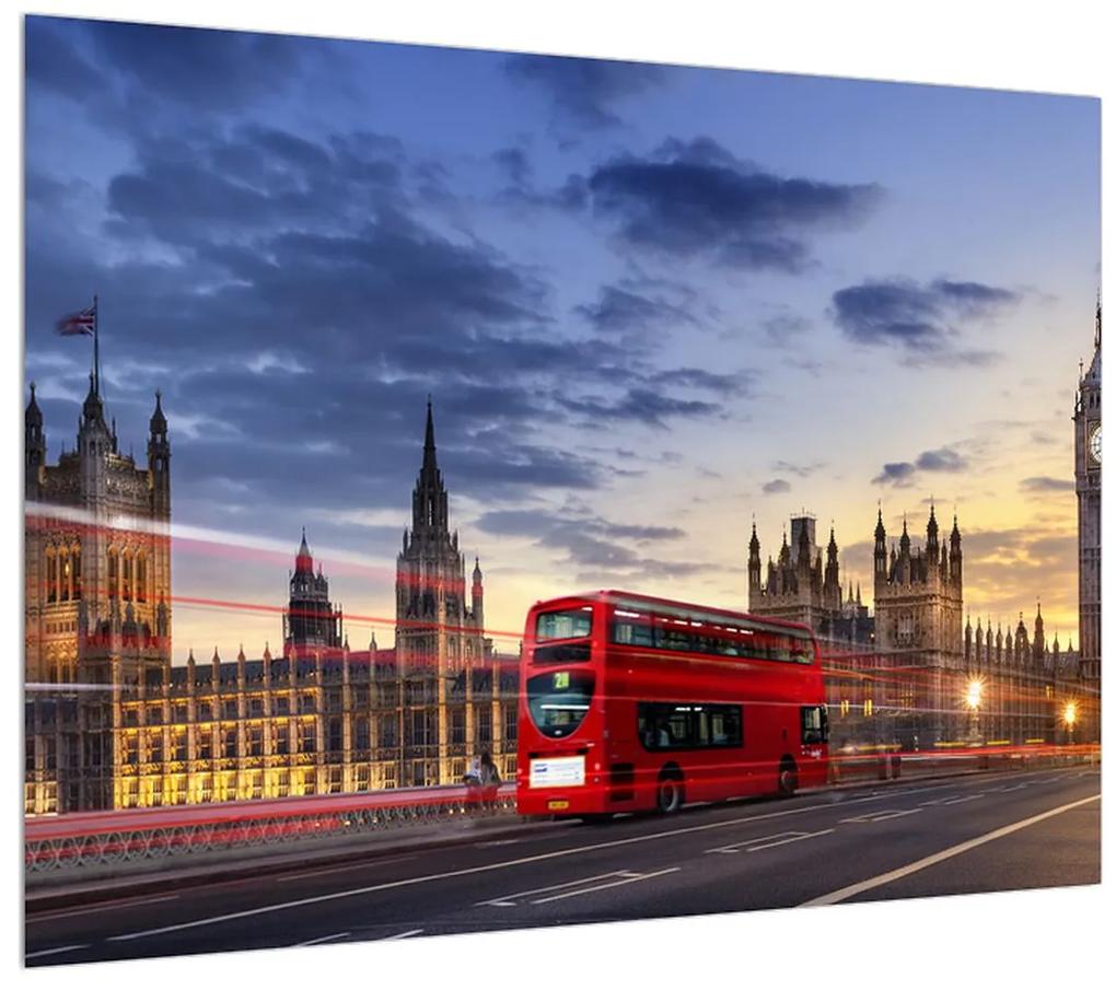 Obraz Londýna s autobusem (70x50 cm)