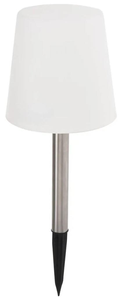 ProGarden Exteriérové zapichovací svítidlo, 1x bílé plastové stínítko