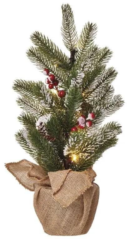 Emos Vánoční dekorativní LED stromek zasněžený 52cm