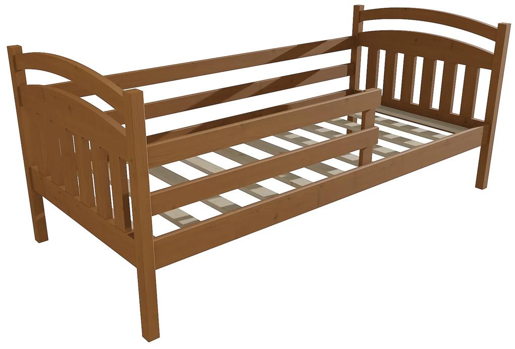 Vomaks Dětská postel DP 015 se zábranou Rozměr: 70 x 160 cm, Barva: moření dub