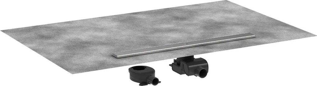 Hansgrohe RainDrain Allround, úplná sada sprchového žlabu 800 pro standardní/plochou instalaci, nerez, HAN-56187800