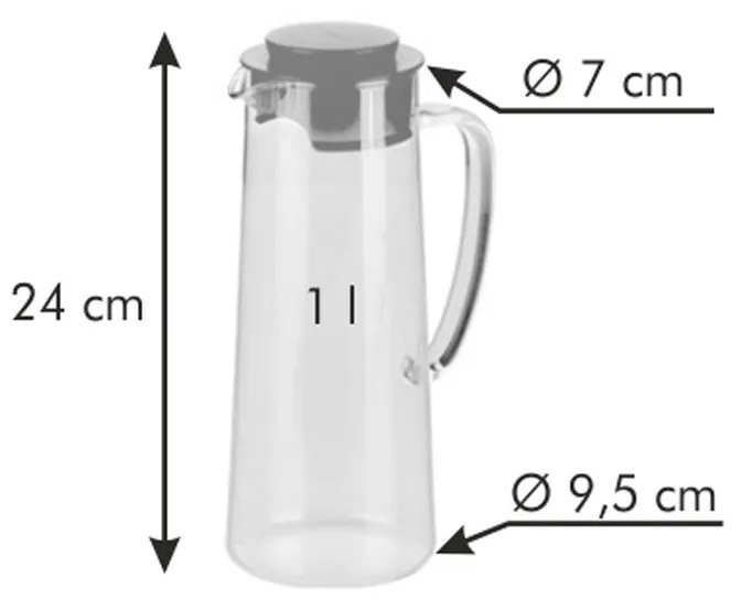 Džbán do lednice TEO 1,0 l