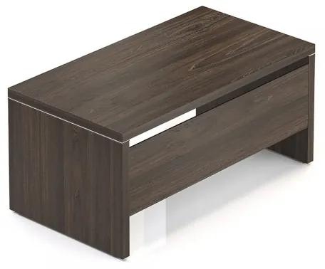 Stůl Lineart 160 x 85 cm + krycí panel / Jilm tmavý